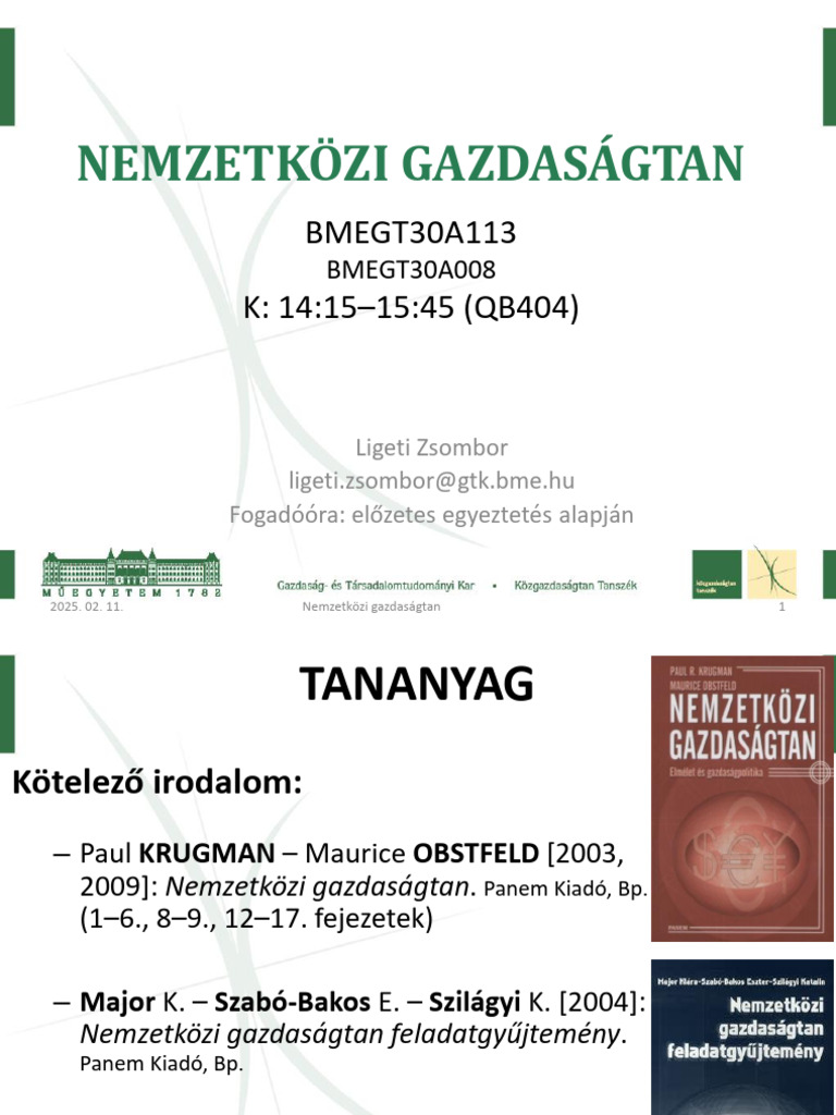 NKG-BME - 2025 - 02 - 11 - Bevezetés 1-2 - Fejezetek | PDF