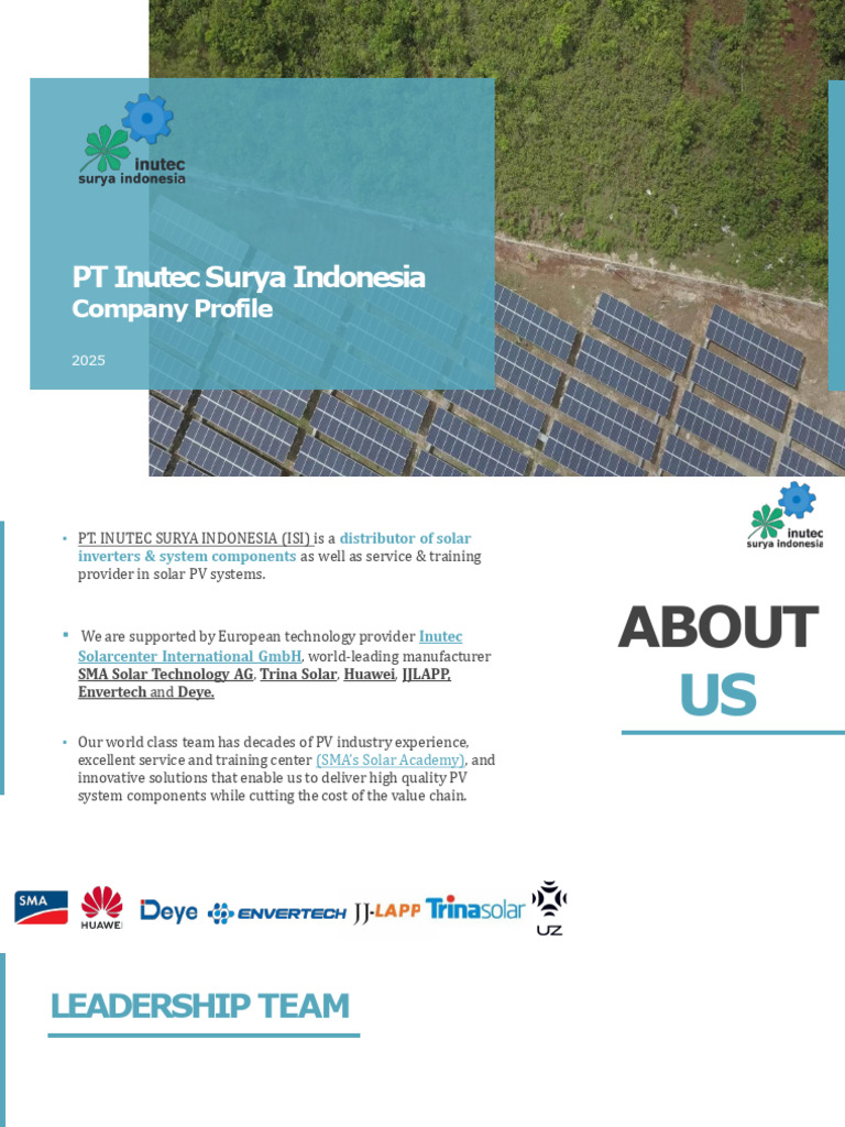 Company Profile Inutec Surya Indonesia, PT | PDF | Photovoltaic System ...