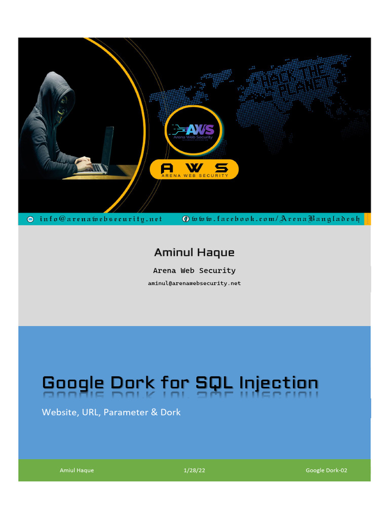 Goole Dork For SQL | PDF