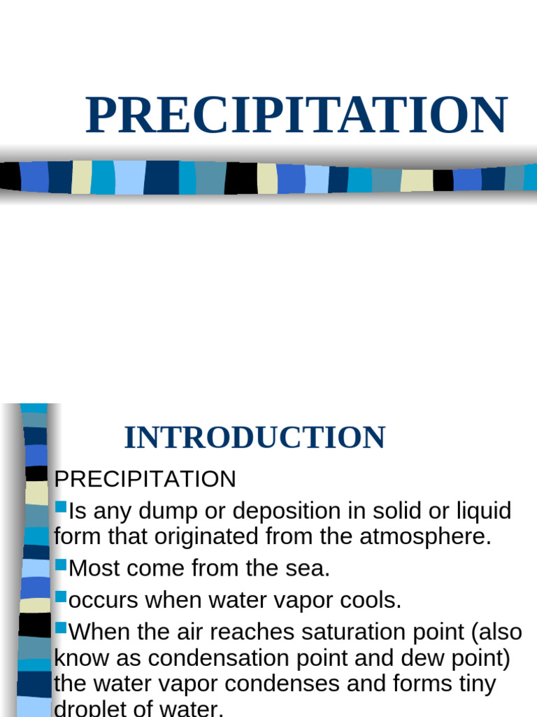 Lecture 2-Precipitation FINAL | PDF | Precipitation | Rain