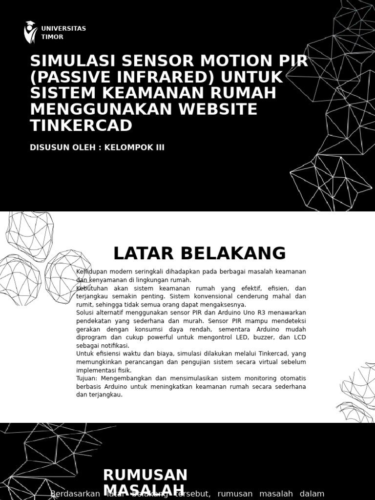 Simulasi Sensor Motion PIR (Passive Infrared) Untuk Sistem Keamanan ...