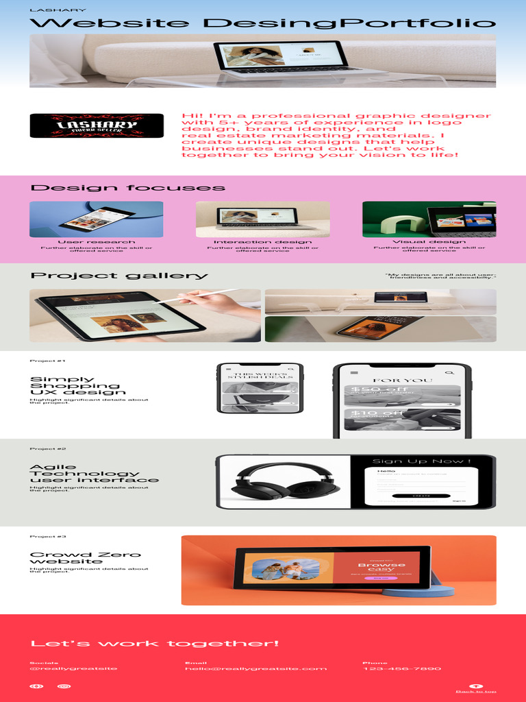 UX Student Portfolio Website | PDF