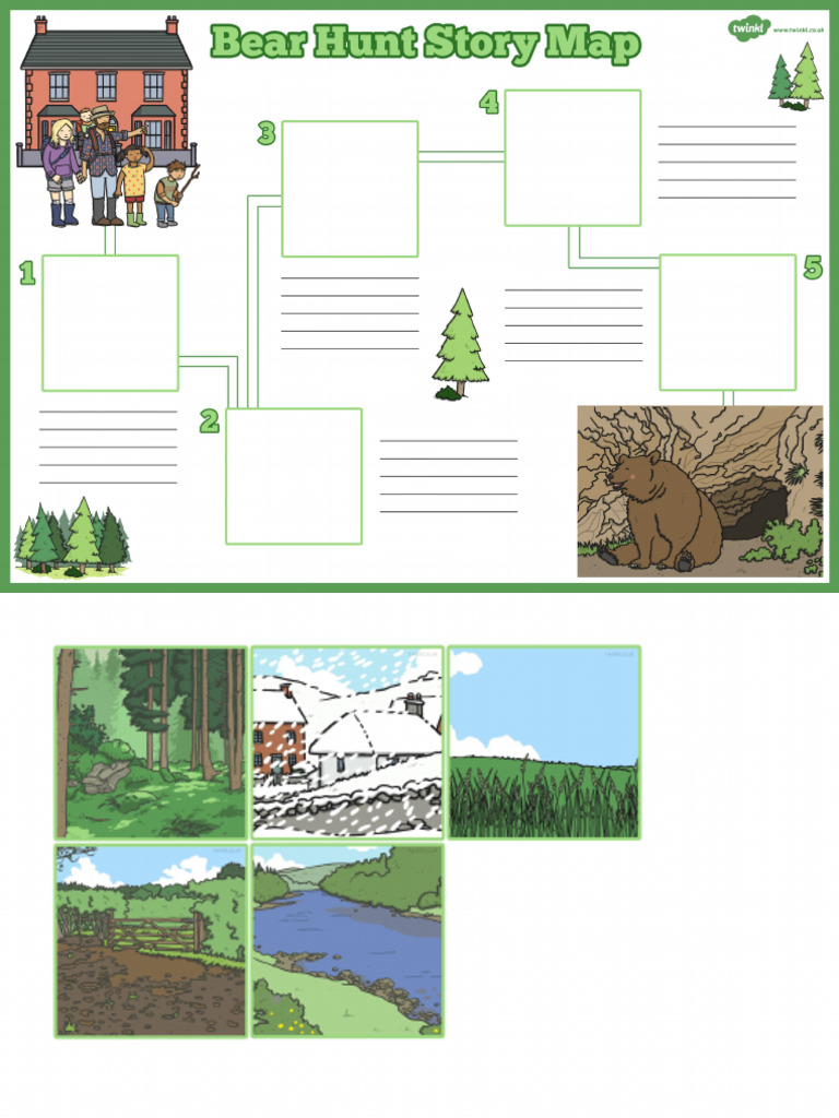 Activity Sheet - Bear Hunt Story Map | PDF