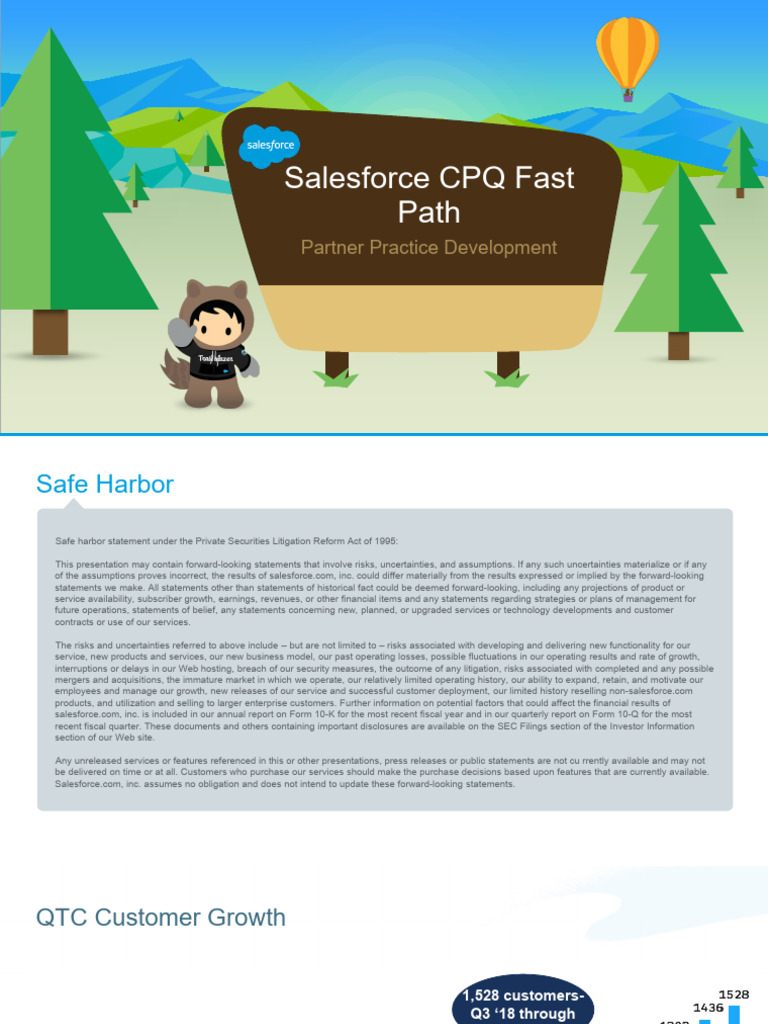 Salesforce CPQ Fast Path - 04062020 | PDF | Risk | Scope (Computer Science)