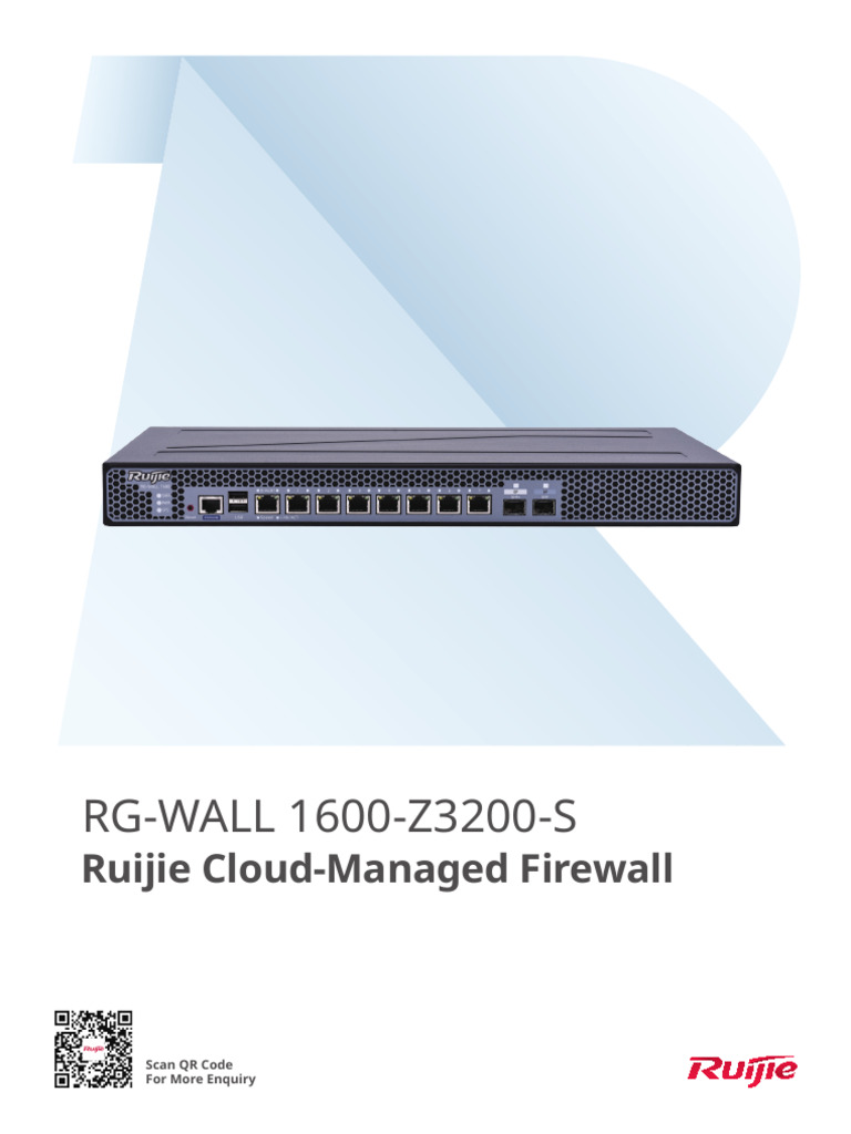 RG-WALL 1600-Z3200-S Firewall Overview | PDF | Port (Computer ...