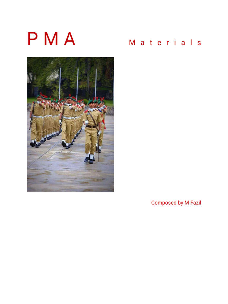 PMA Materials Complete Notes | PDF