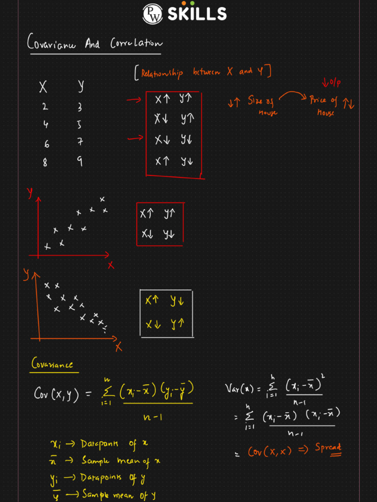1.0-Covariance and Correlation | PDF