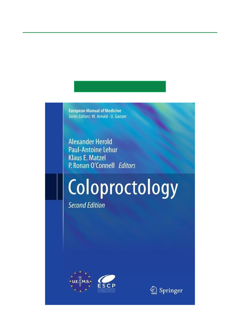 Advances in Coloproctology, 2nd Ed. | PDF | Doctor Of Medicine ...