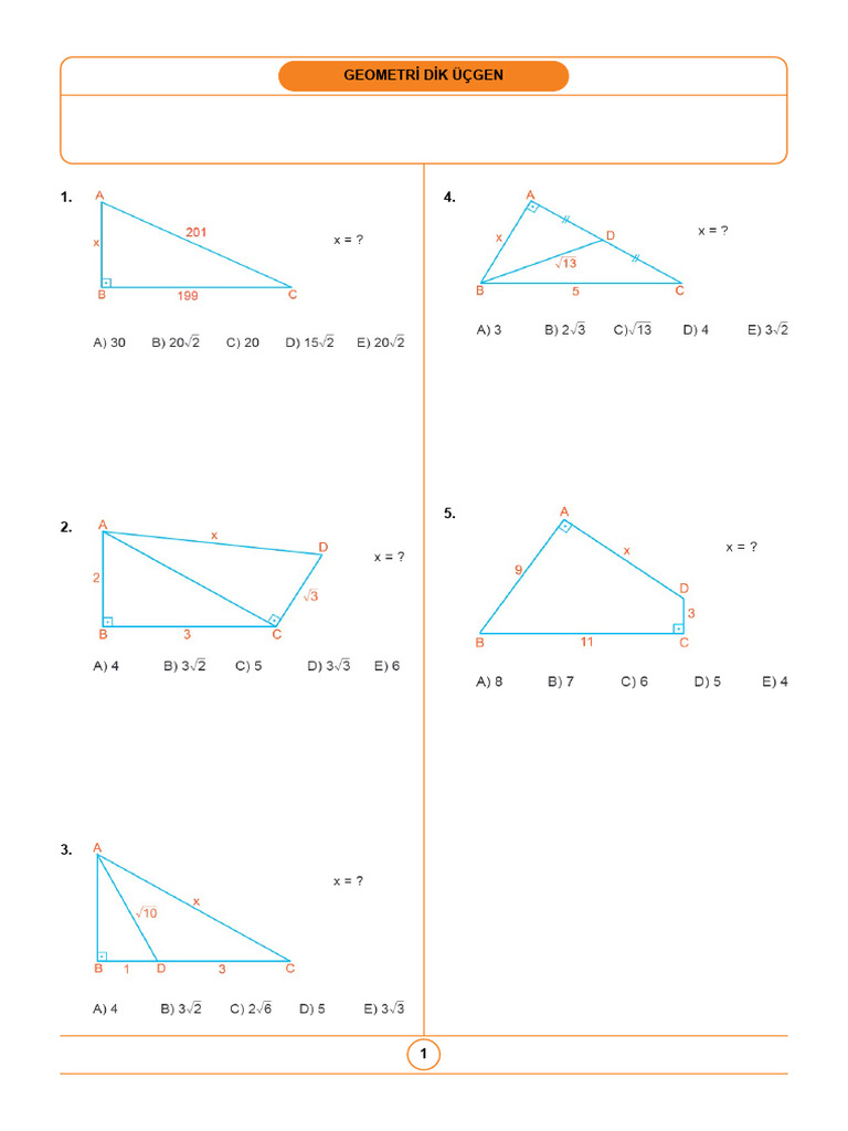 Geometri Dik Ucgen | PDF