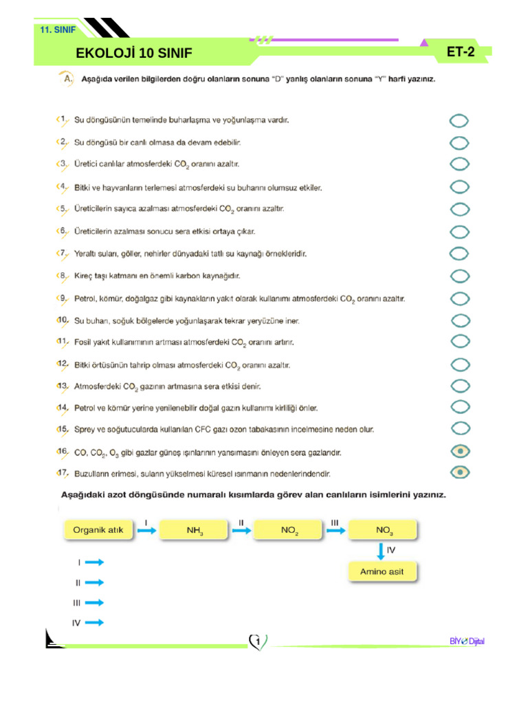 EKOLOJİ10 ET-2 | PDF