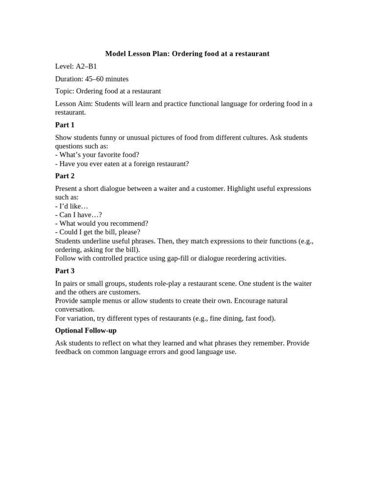 Model Lesson For ESA Analysis (SS) | PDF