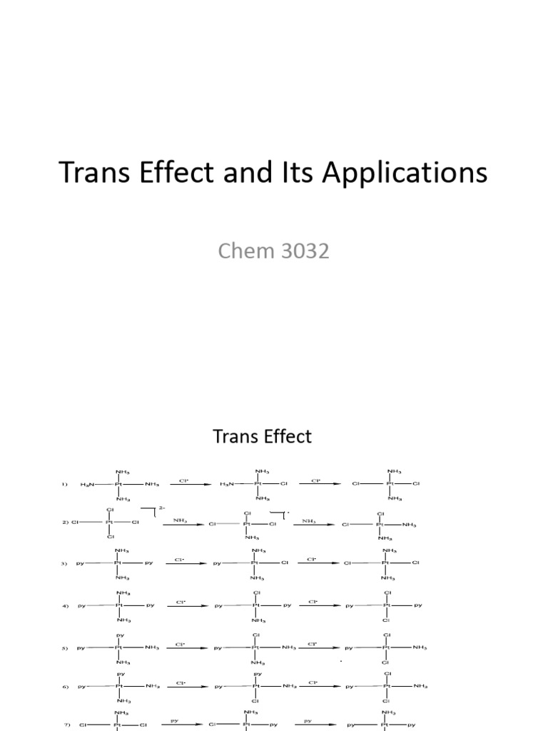Trans Effect and Its Applications 3 | PDF