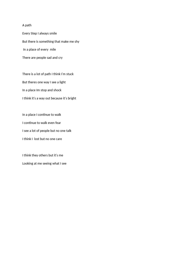 Poem | PDF