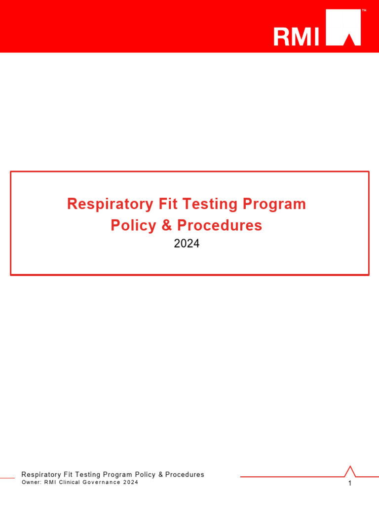 Respirator Fit Testing Program | PDF | Respiration | Working Conditions