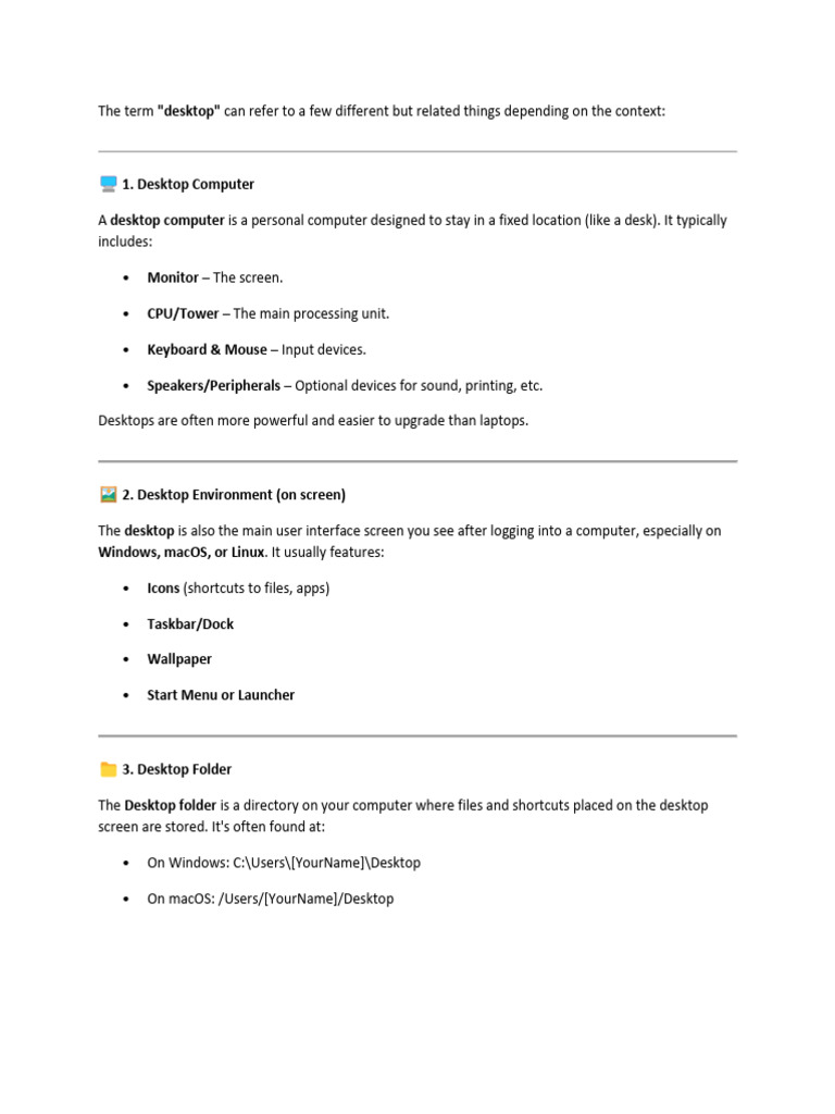 Desktop | PDF