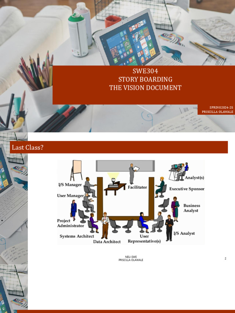 Week 10 - Story Boarding - The Vision Document - UMLs | PDF | Computing