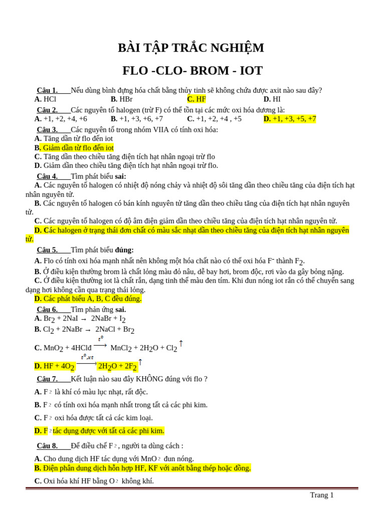 BT Tn0-Flo-Clo-Brom-Iot - HS | PDF