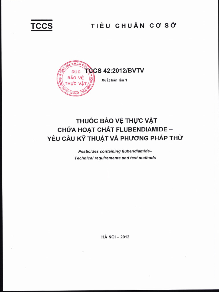 Flubendiamide - TCCS | PDF