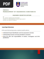 HAZARD IDENTIFICATION, RISK ASSESSMENT, and CONTROL | PDF | Hazards | Risk