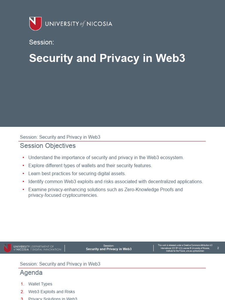 W4 - Security and Privacy in Web3 | PDF | Computer Security | Security