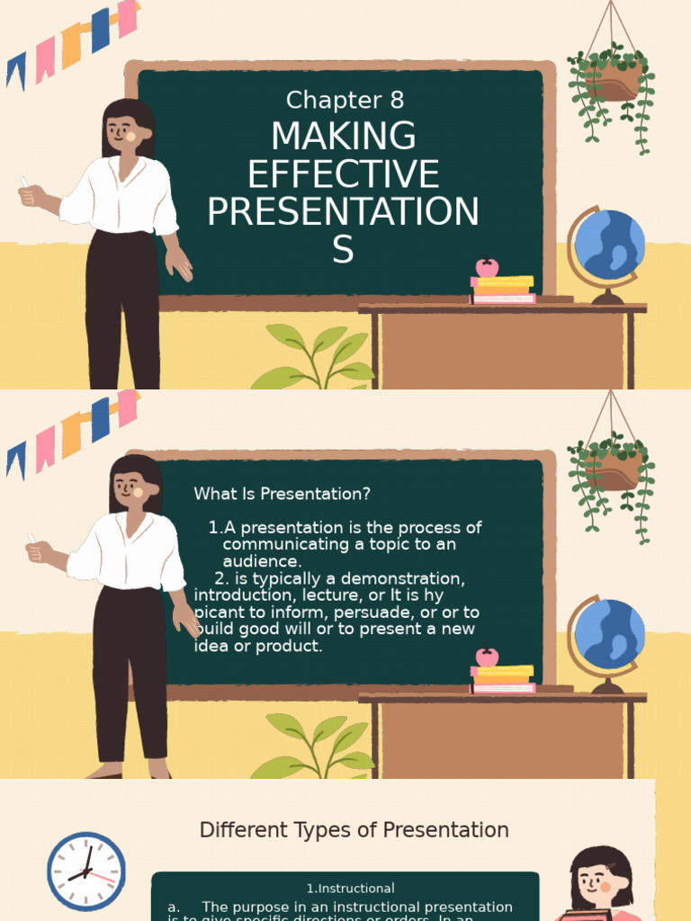 Chapter 8 Making Effective Presentations | PDF | Storytelling | Body ...