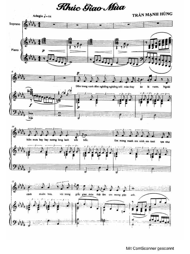 Tran Manh Hung - Khuc Giao Mua | PDF