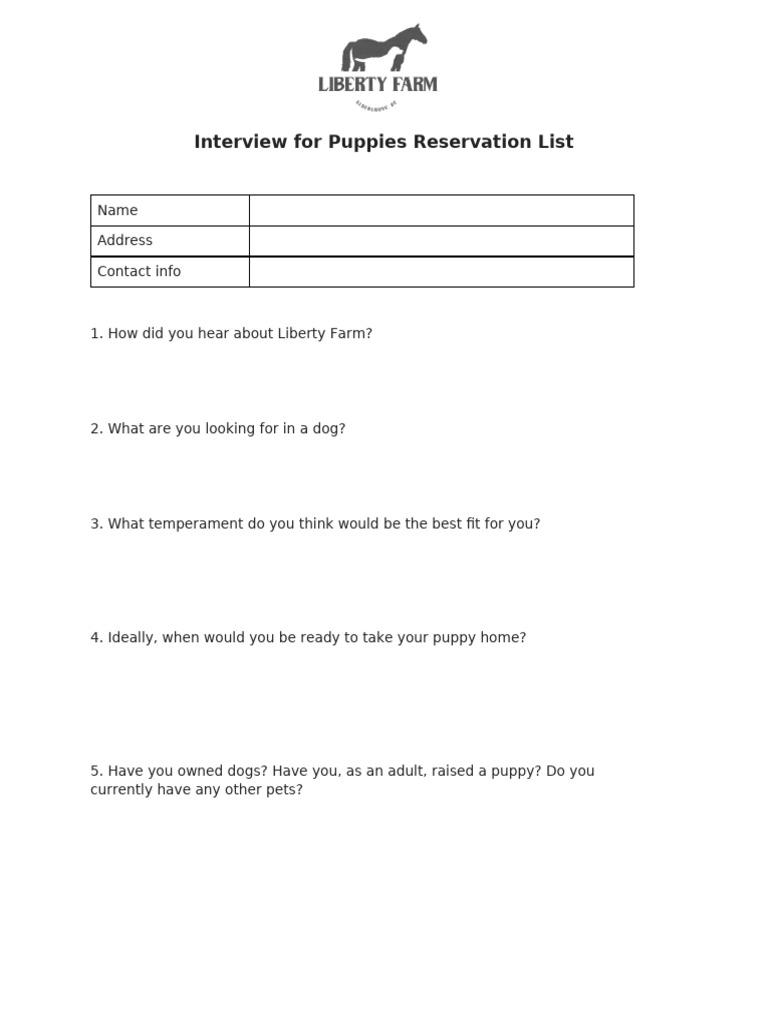 Puppy Interview Questions 2 | PDF