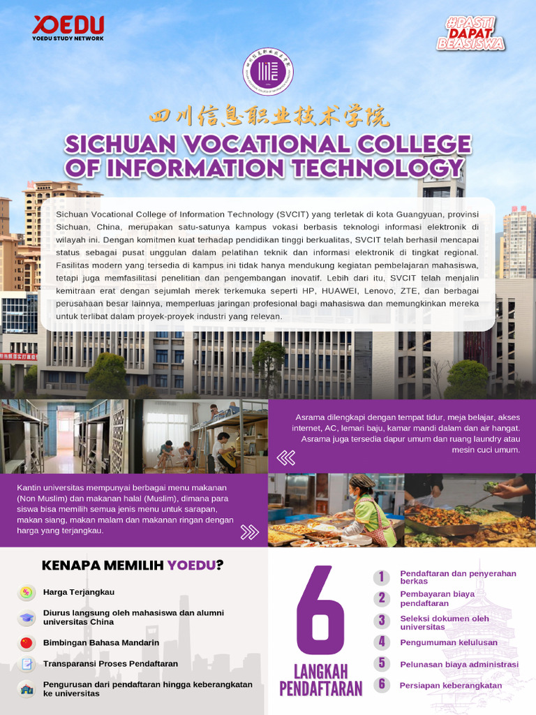Sichuan Vocational College of Information Technology 2025 - Yoedu Study Network | PDF