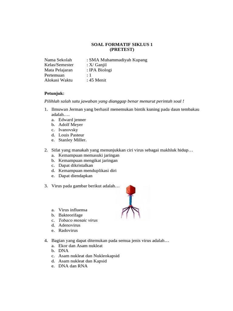 Virus: Proses Reproduksi dan Struktur | PDF