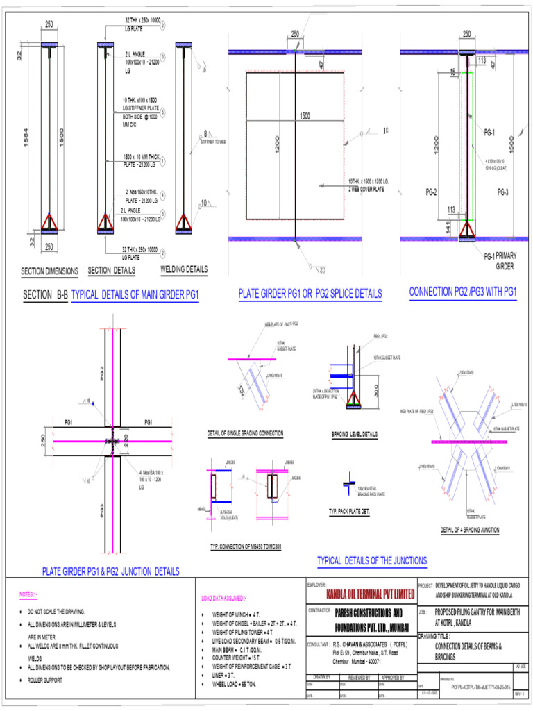 Piling Gantry Connection Details at KOTPL | PDF