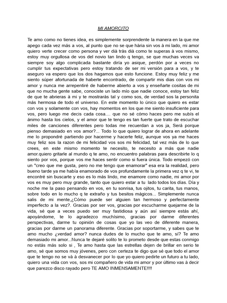 Mi Amorcito | PDF | Amor
