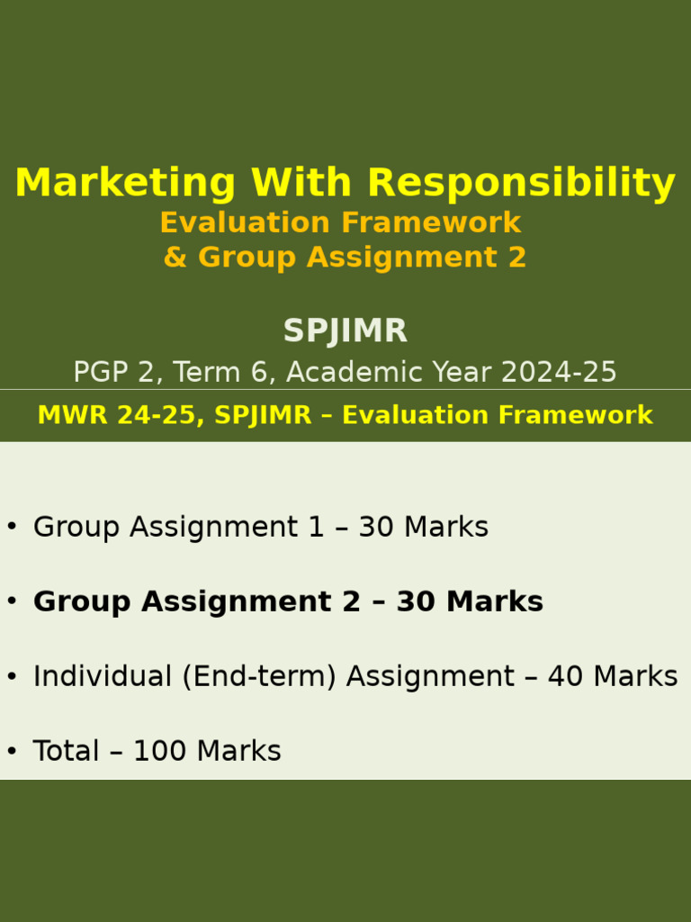 MWR24 25, Spjimr Ef+ga2 | PDF | Marketing | Sustainability