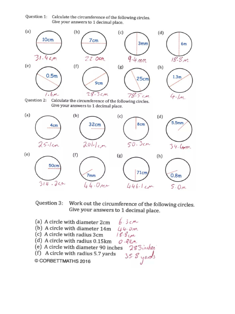 Circle Circumference | PDF