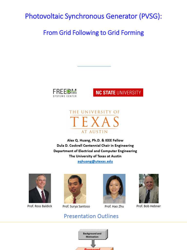 PVSG: Transition to Grid Forming | PDF | Electrical Grid | Photovoltaics