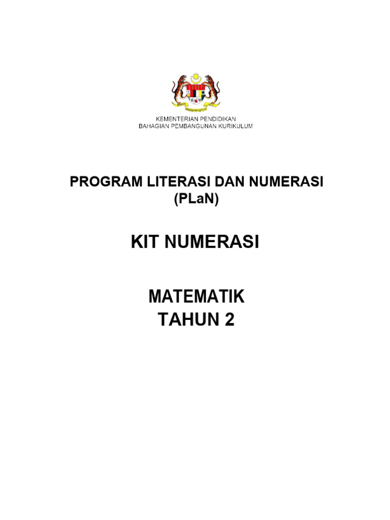 Rencana Kit Numerasi Matematik 2025 | PDF
