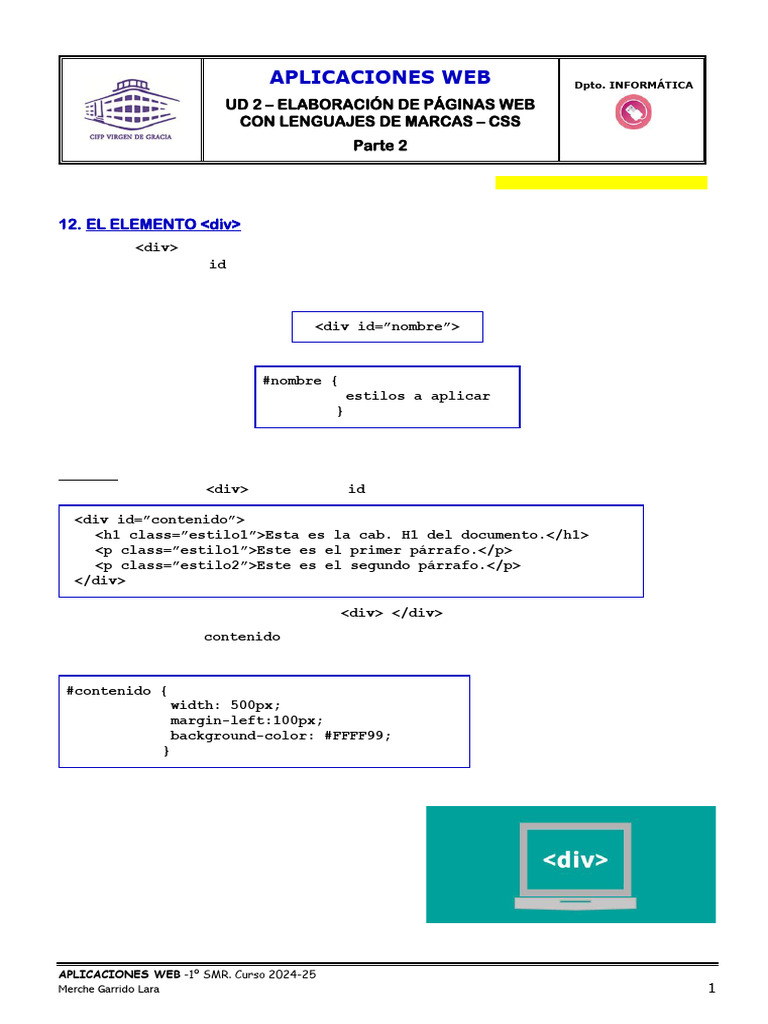 APL-WEB-UD 2 - Elaboracion de Paginas web-CSS-Parte 2 | PDF ...