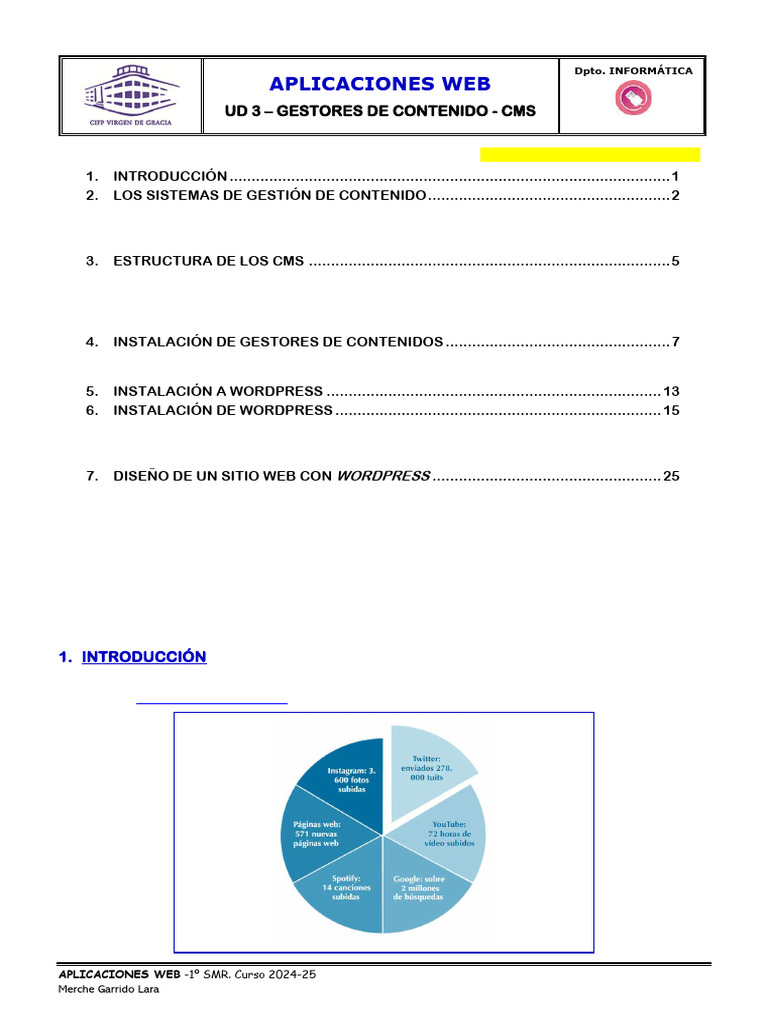 APL-WEB-UD 3-Gestores de Contenido-CMS | PDF | Word Press | Mi sql