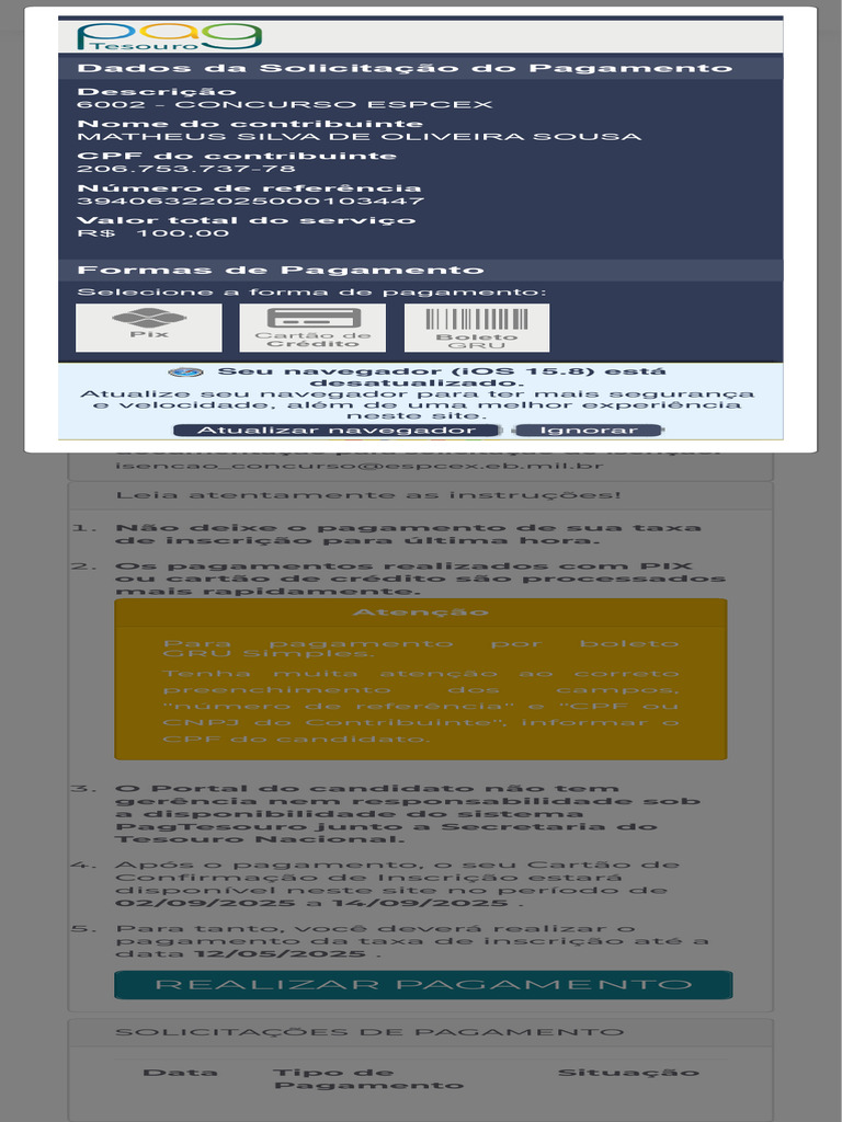 Concurso de Admissão - EsPCEx | PDF