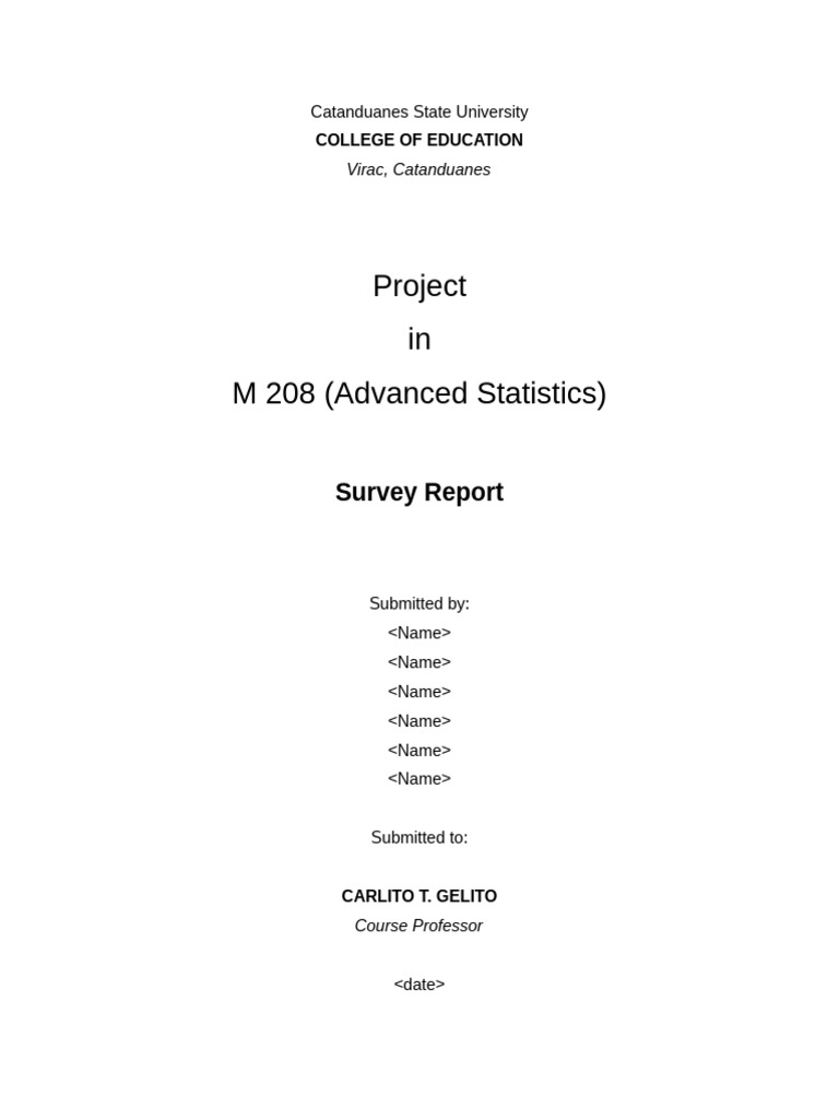 Miniproject - Survey For 3rd Year Bsed English | PDF | Educational ...