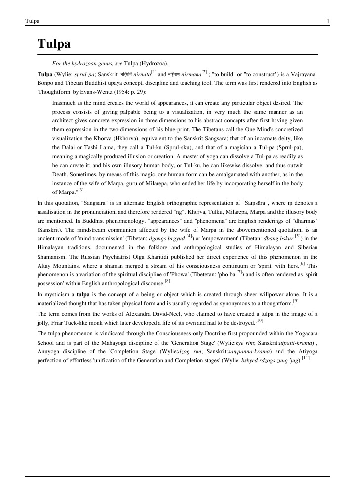 Tulpa | PDF | Dzogchen | Tibetan Buddhism