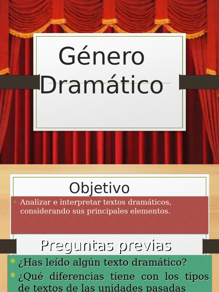 Guia Género Dramático Repaso | PDF | Teatro