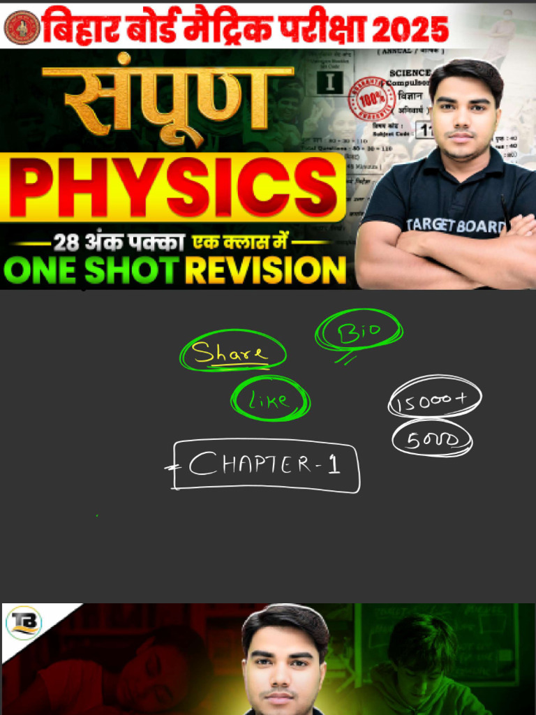 संपूर्ण PHYSICS ONE SHOT REVISION PDF DOWNLOAD NOW | PDF