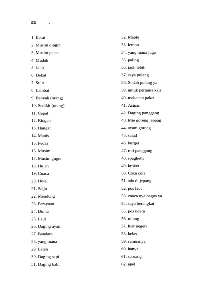 soal kotoba 10-12 br1 | PDF