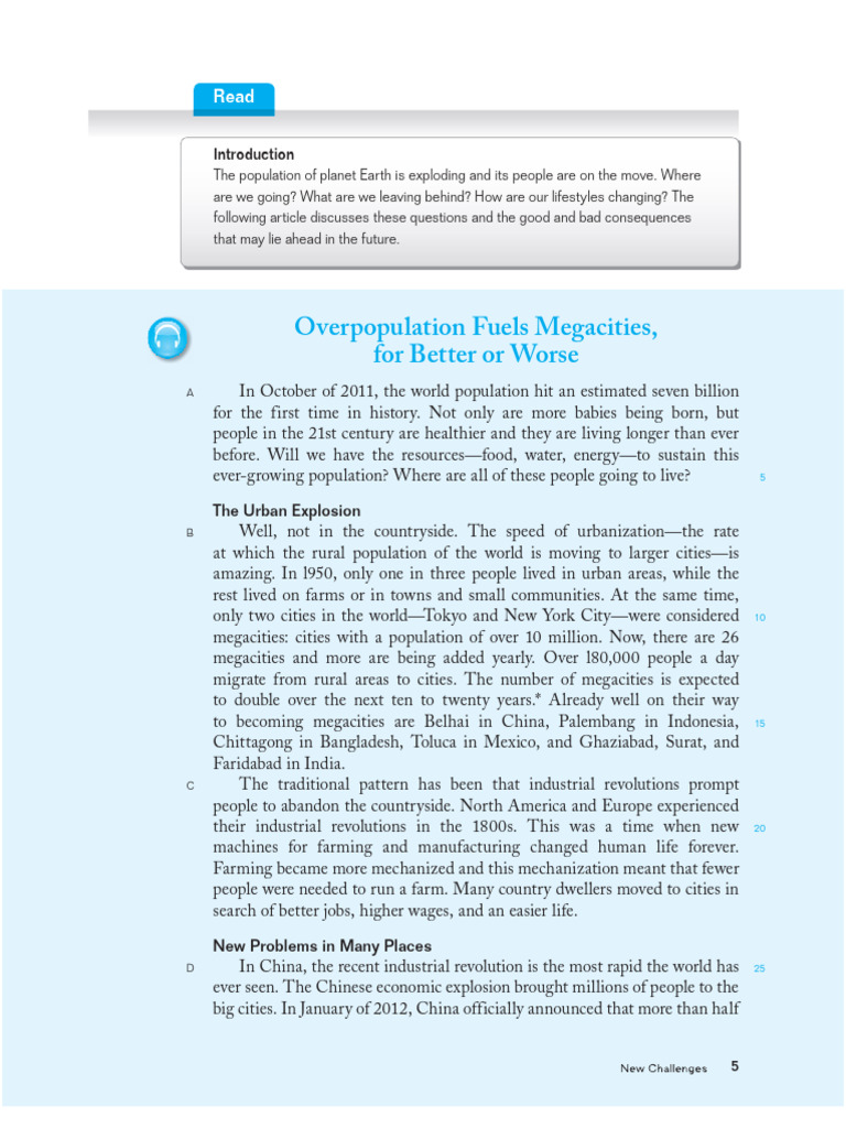 (Urban Problems) Reading Comprehension Tasks | PDF | Slum | Urbanization