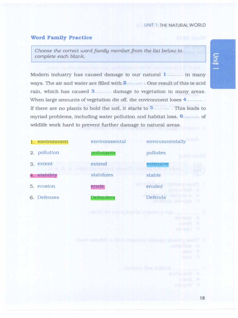 Environmental Impacts of Logging Reading Tasks | PDF | Deforestation ...