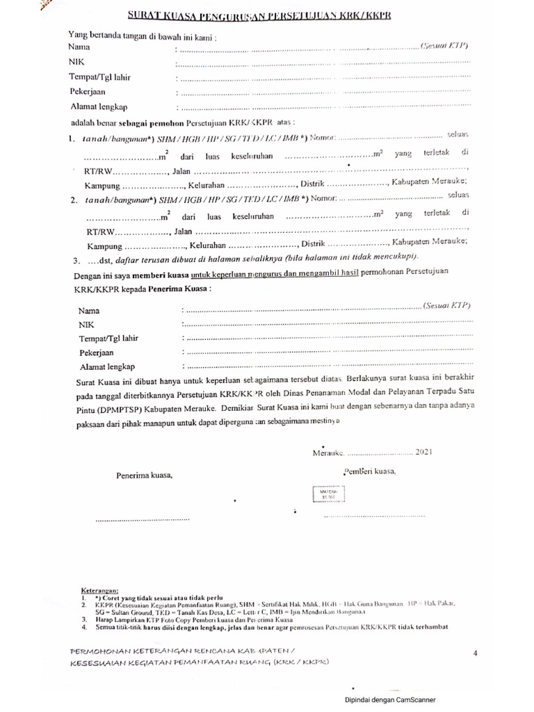 Format Surat Kuasa | PDF