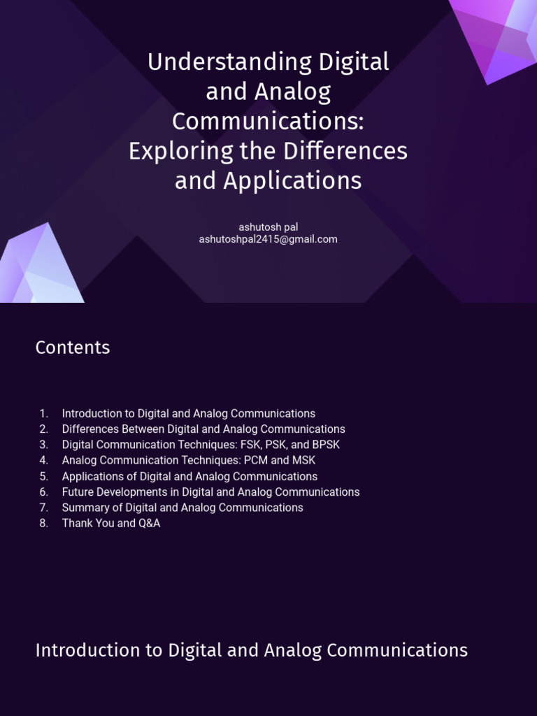 Understanding Digital and Analog Communications - Exploring The ...