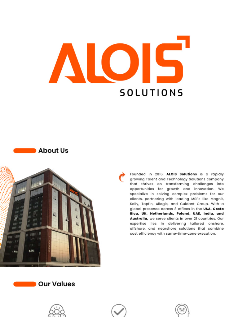 ALOIS Solutions Company Overview | PDF