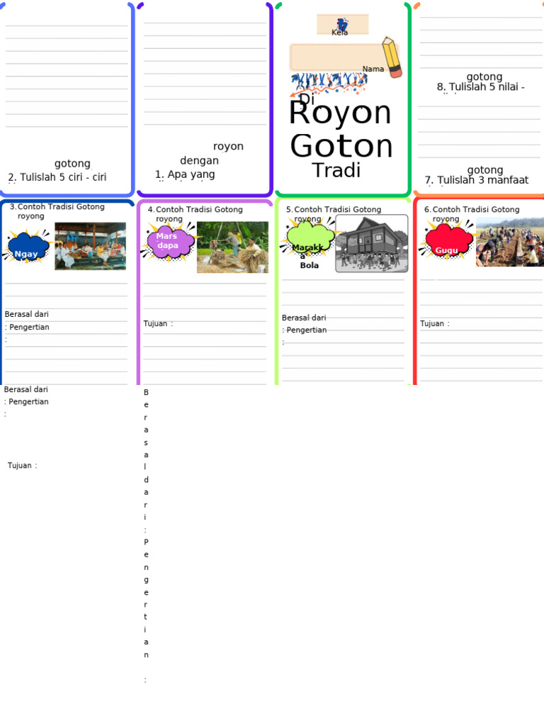 MINIBOOK LKPD Tradisi Gotong Royong - 20250204 - 203013 - 0000 | PDF