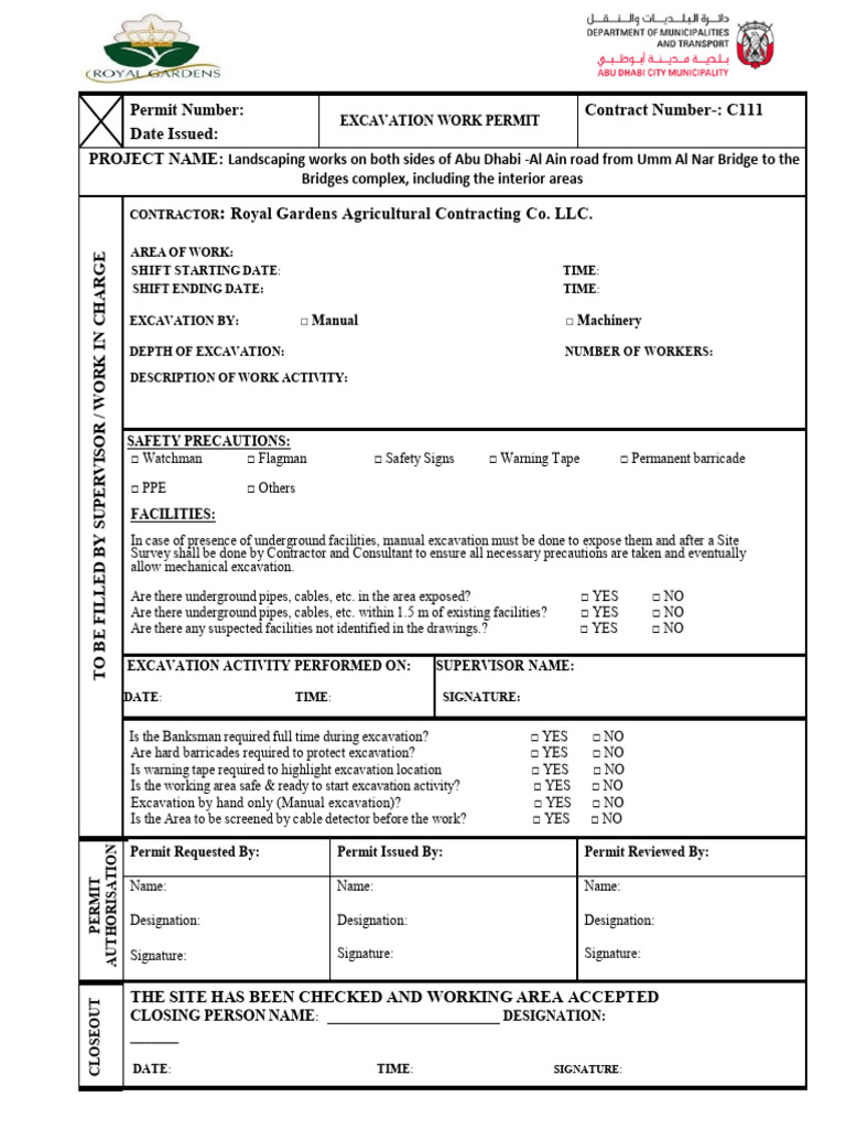 Excavation-PTW | PDF | Safety